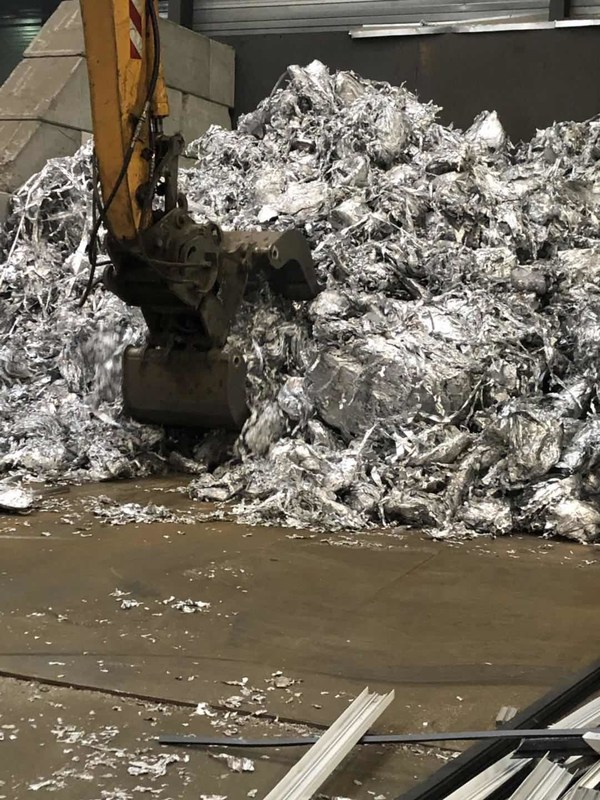 Waste Aluminium Scrap Terse , Aluminum Foil Scrap 6.5-7.5 Si Component